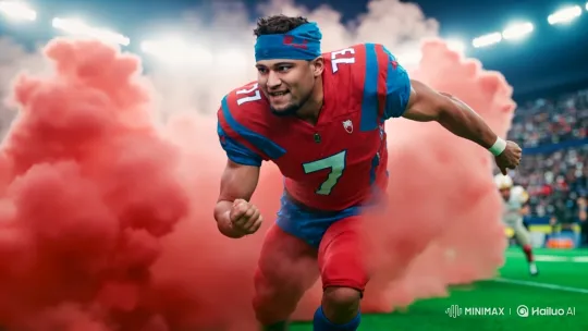 Football Player Transforms into a Lightning-Spewing Superhero – AI ...